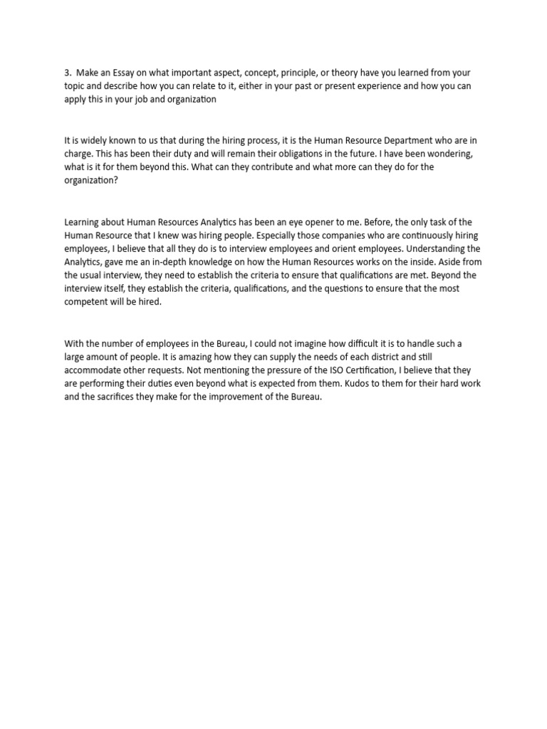 Reaction Paper - HR Analytics | PDF