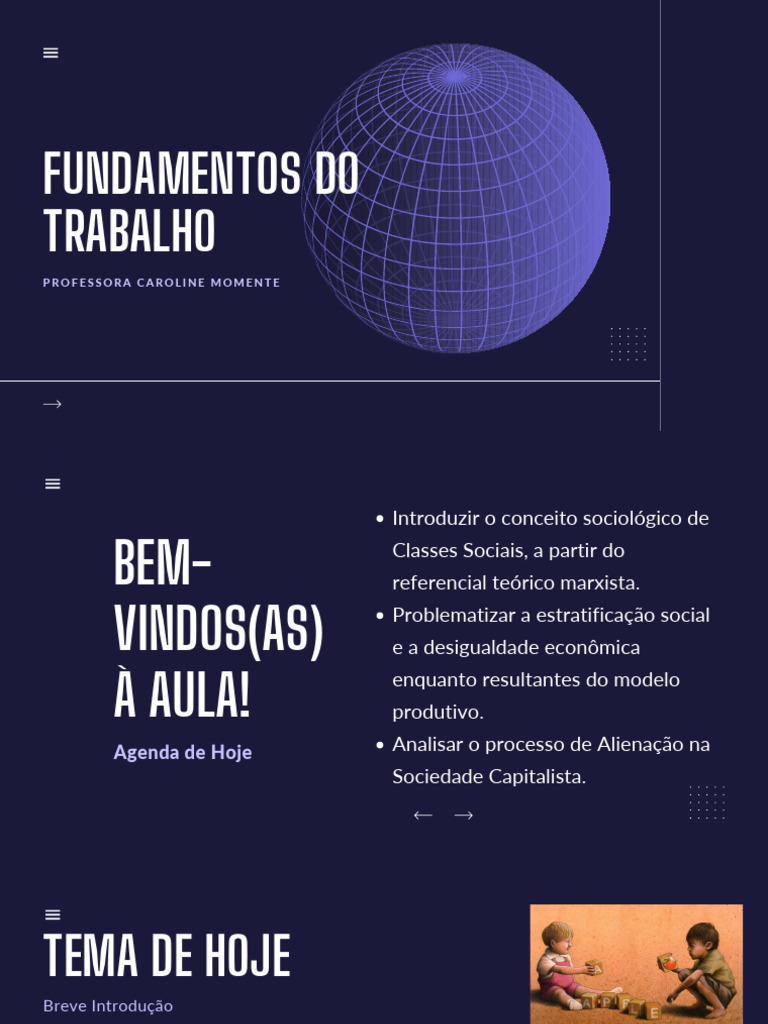AULA 02 - EstratificaÃ Ã o Social, Classes Sociais e AlienaÃ Ã o | PDF ...