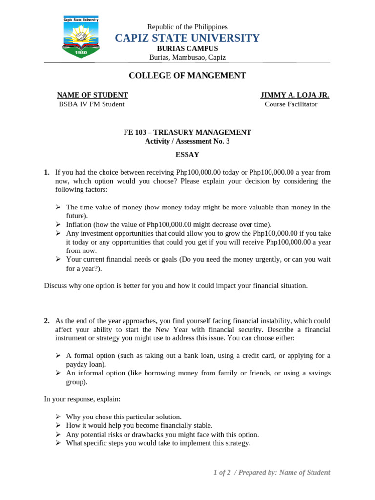 Financial Decision-Making Strategies | PDF