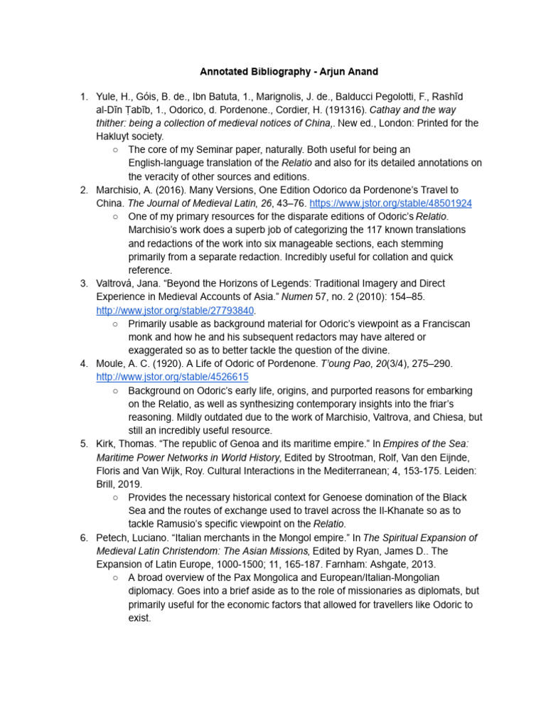 Seminar Annotated Bibliography - Google Docs | PDF