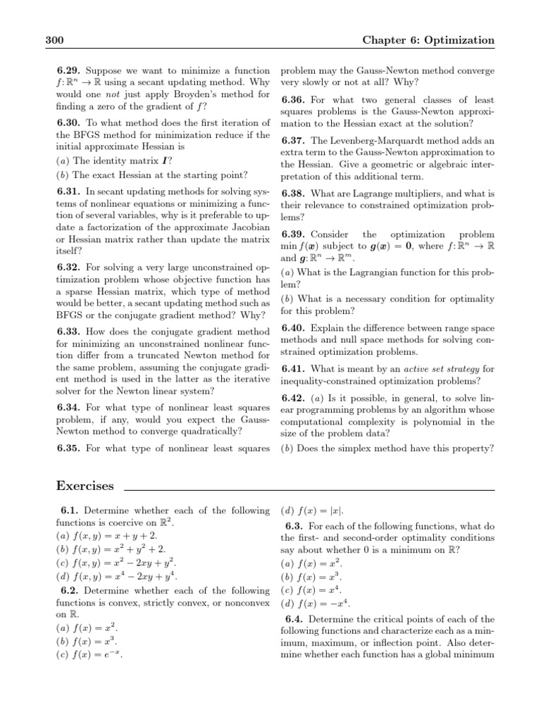 Exercises 06 | PDF | Mathematical Optimization | Mathematics