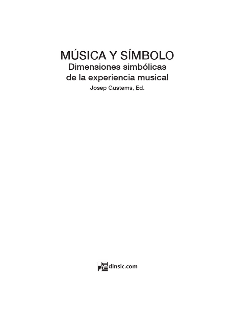 Musica y Simbolo | PDF | Hemisferio cerebral | Los símbolos