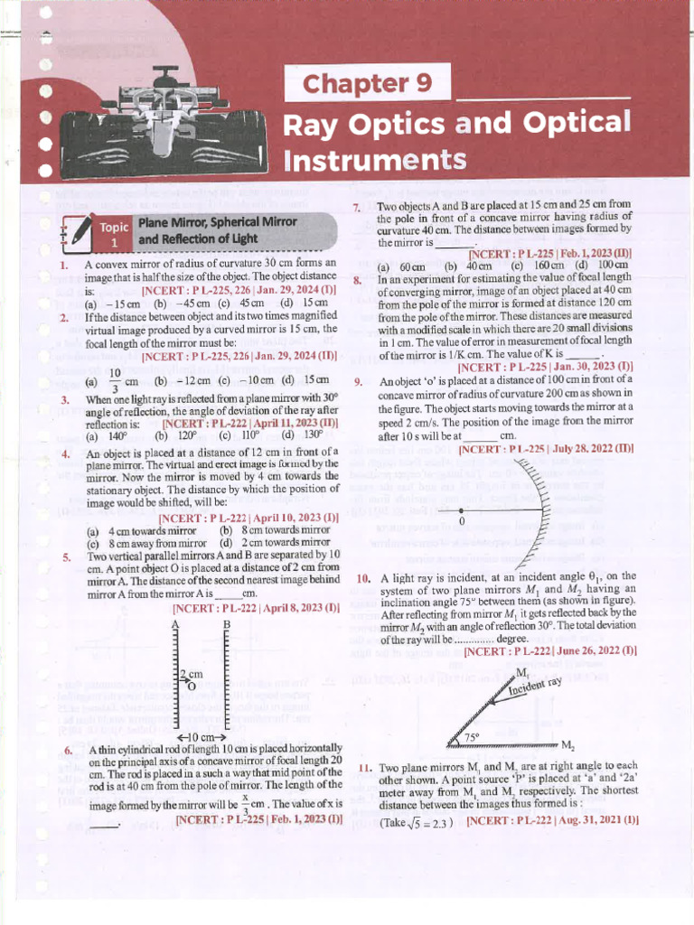 Ray Optics Disha | PDF