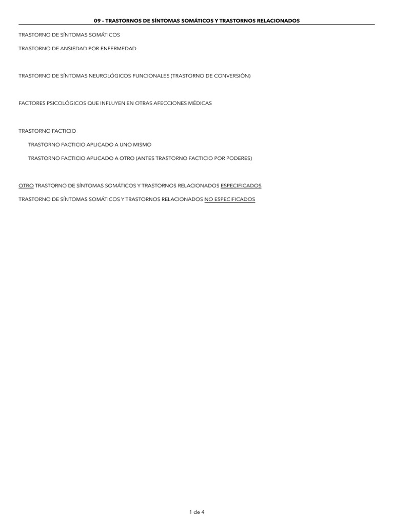09 - DSM-5-TR - Trastornos de Síntomas Somáticos y Trastornos Relacionados | PDF | Trastorno ...