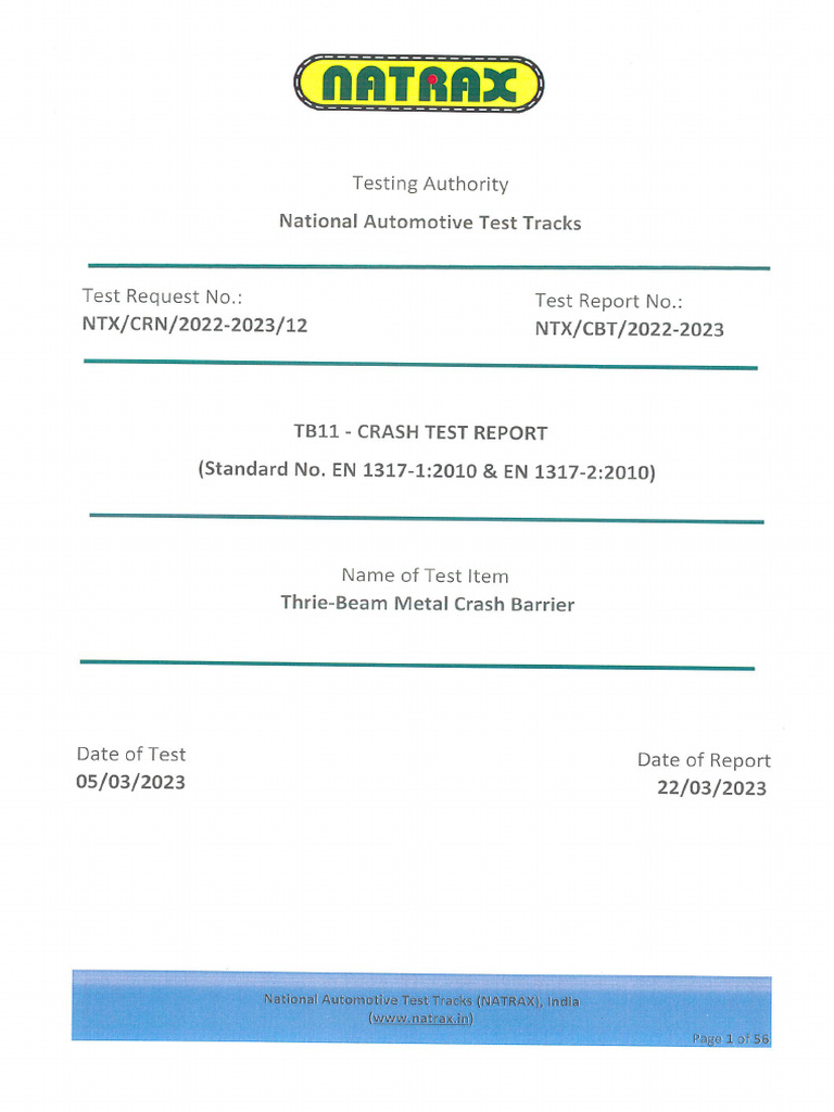 Test Report - Sample | PDF