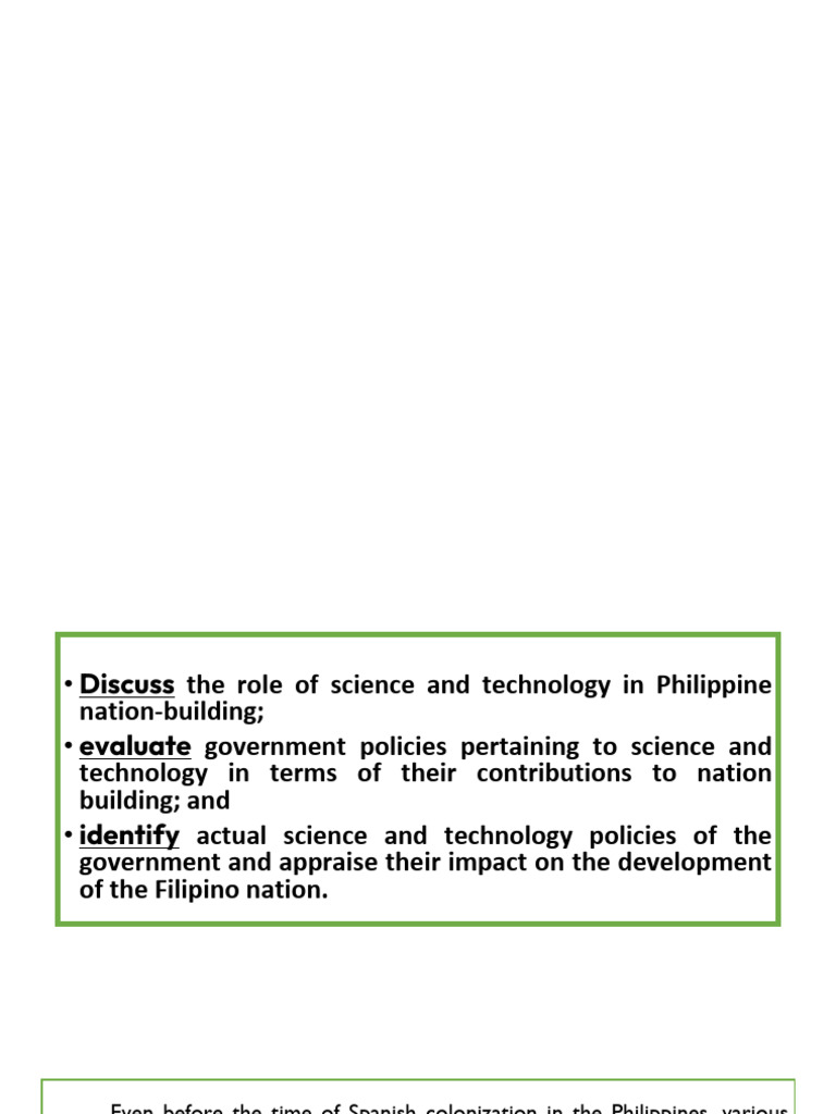 Science and Technology and Nation Building | PDF | Philippines | Science