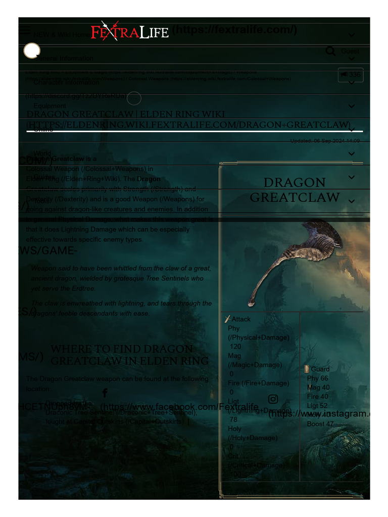 Dragon Greatclaw - Elden Ring Wiki | PDF | Dragon