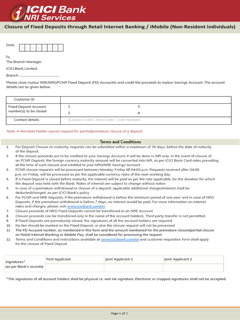FD Closure Through NetBanking | PDF | Personal Finance | Banking