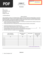Notice of Change of Nomination (Form No. 3750) PDF | PDF | Signature ...