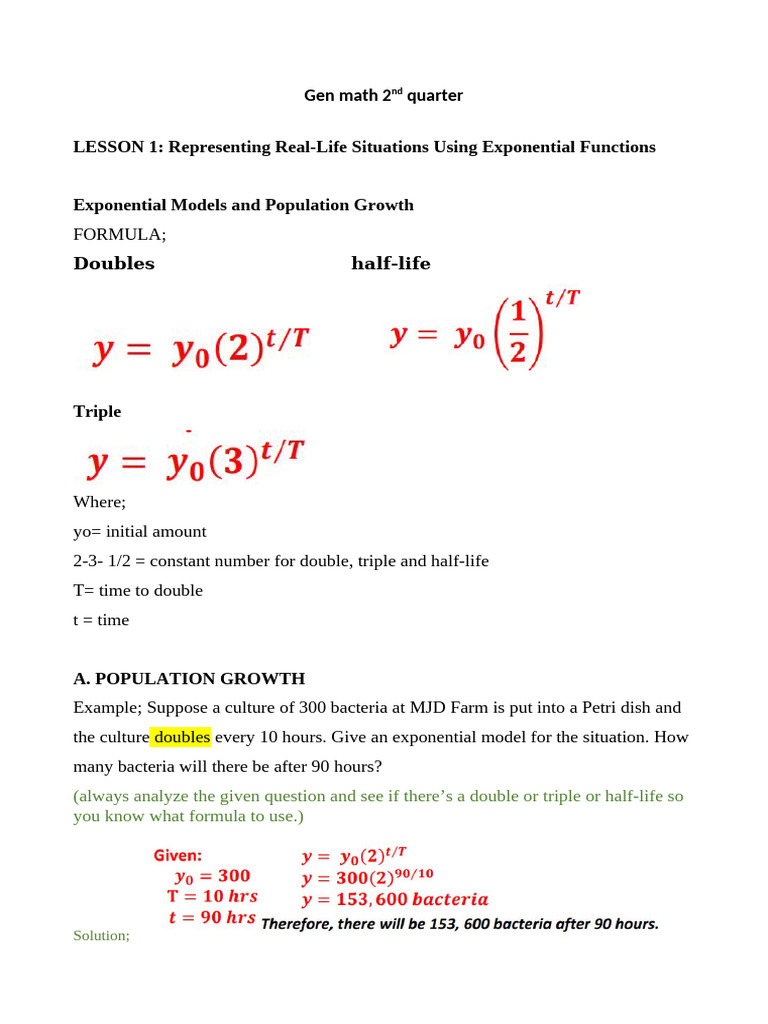 Gen Math 2nd Quarter | PDF | Ph | Logarithm