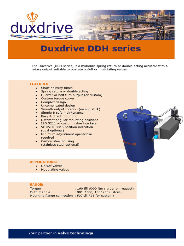 07.7 - Product sheet Duxdrive DDH Series | PDF