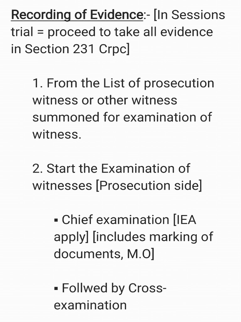 Recording of Evidence in criminal trail | PDF