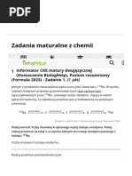 Zadania Maturalne Z Chemii - BiologHelp | PDF