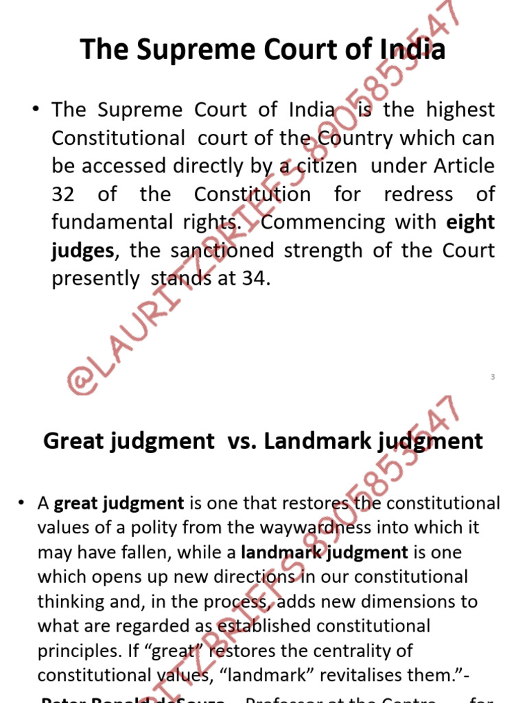 Leading Case Laws by SC | PDF | Judiciaries | Justice