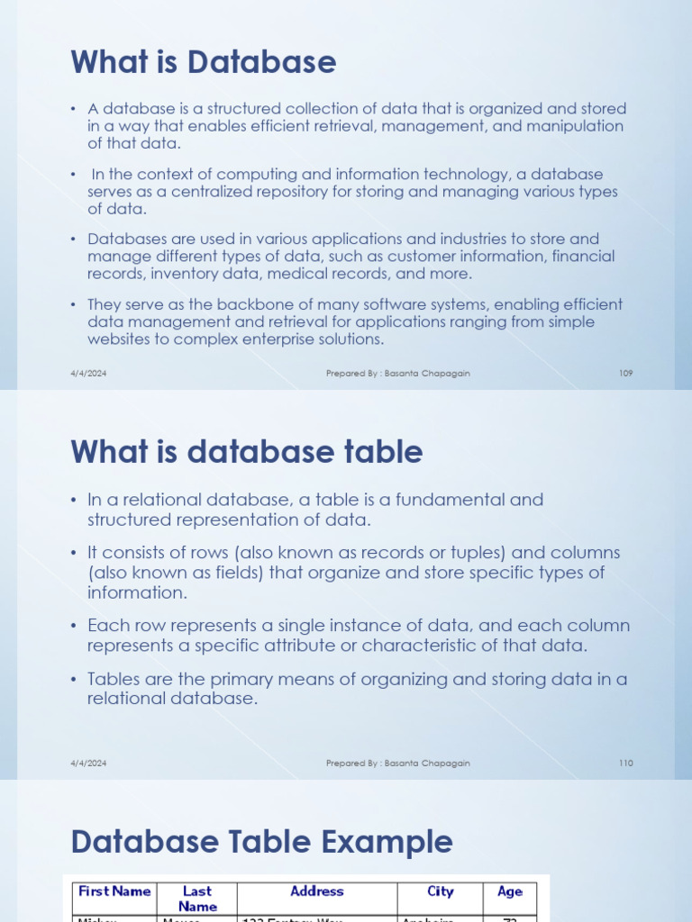 Unit4-5 Server Tier Database | PDF | Databases | Sql