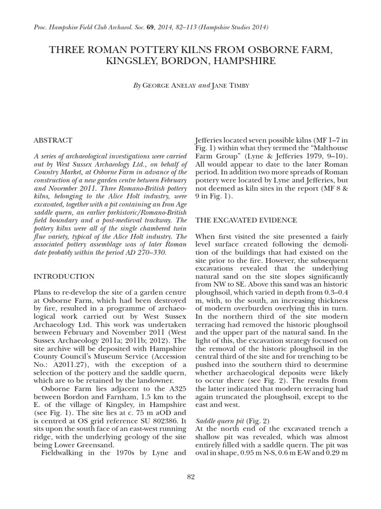 5.Anelay&Timby-Three Roman Kilns | PDF | Ceramics | Pottery