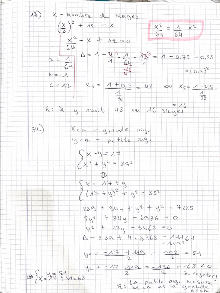 Math Algèbre Partie 2 | PDF