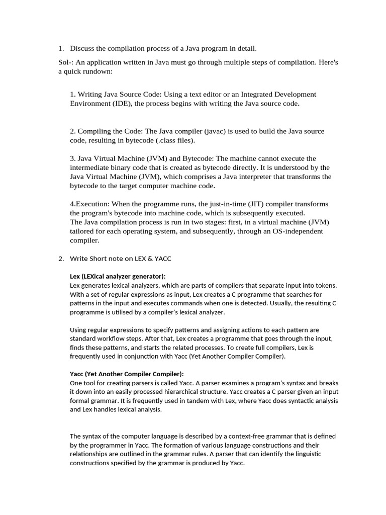 CC Assignment-1 | PDF | Parsing | Compiler