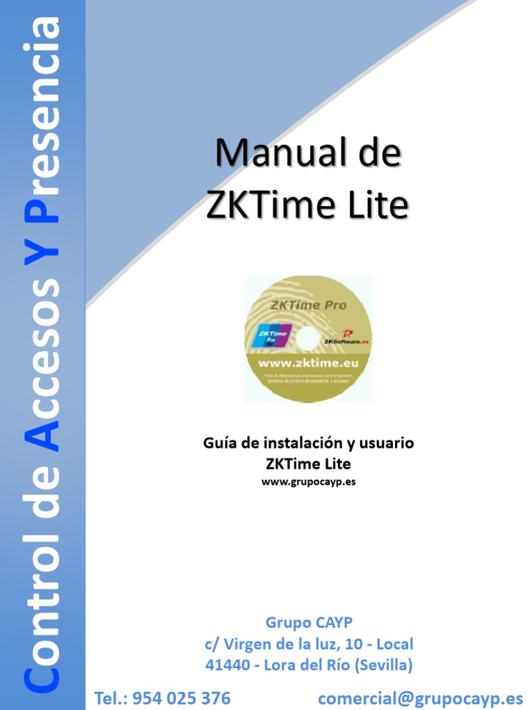Manual ZKTime Lite | PDF | Apoyo | Mi sql