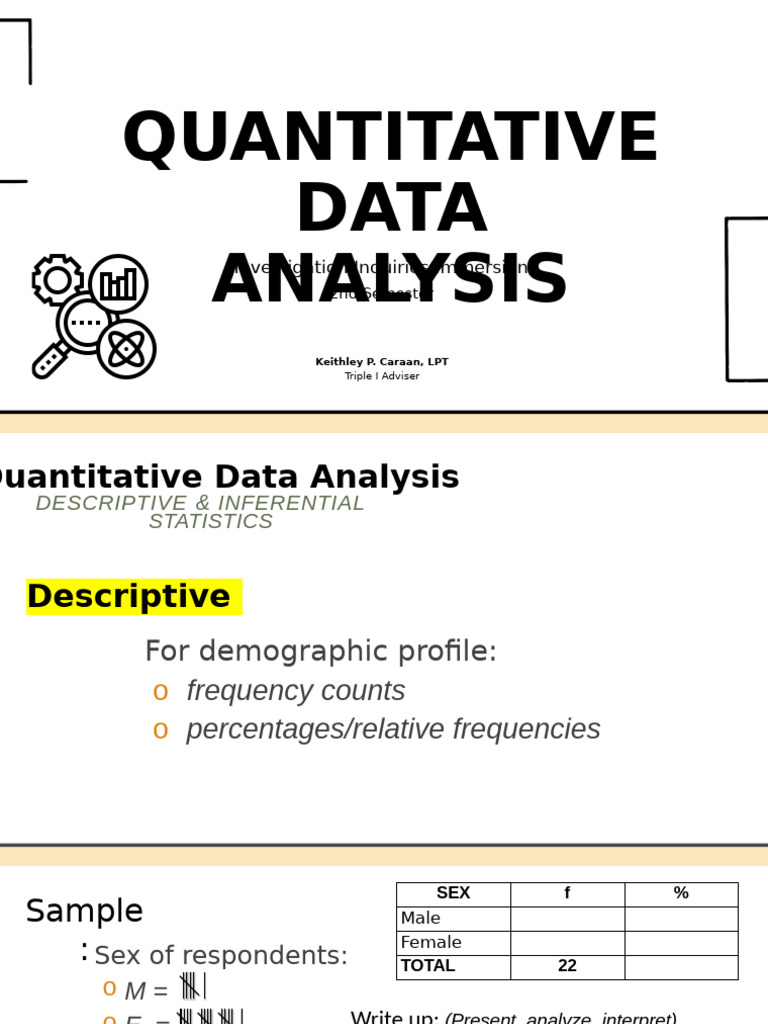 Quantitative Data Analysis | PDF | P Value | Categorical Variable