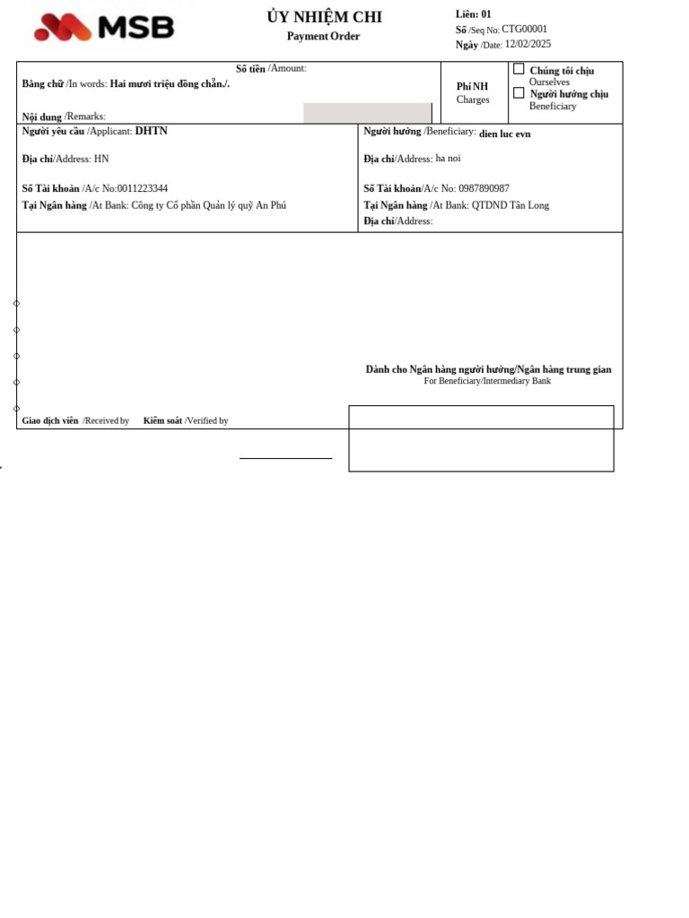 Uy Nhiem Chi MSB | PDF