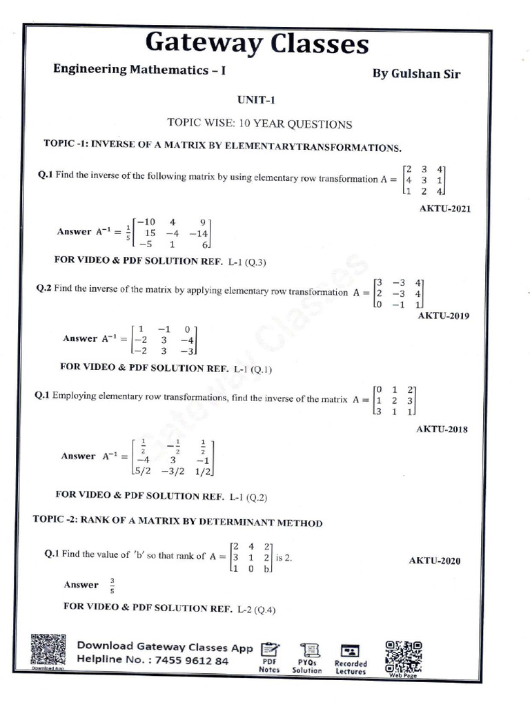 M-I All Unit PYQs - 55032896 - 2025 - 02 - 26 - 22 - 18 | PDF