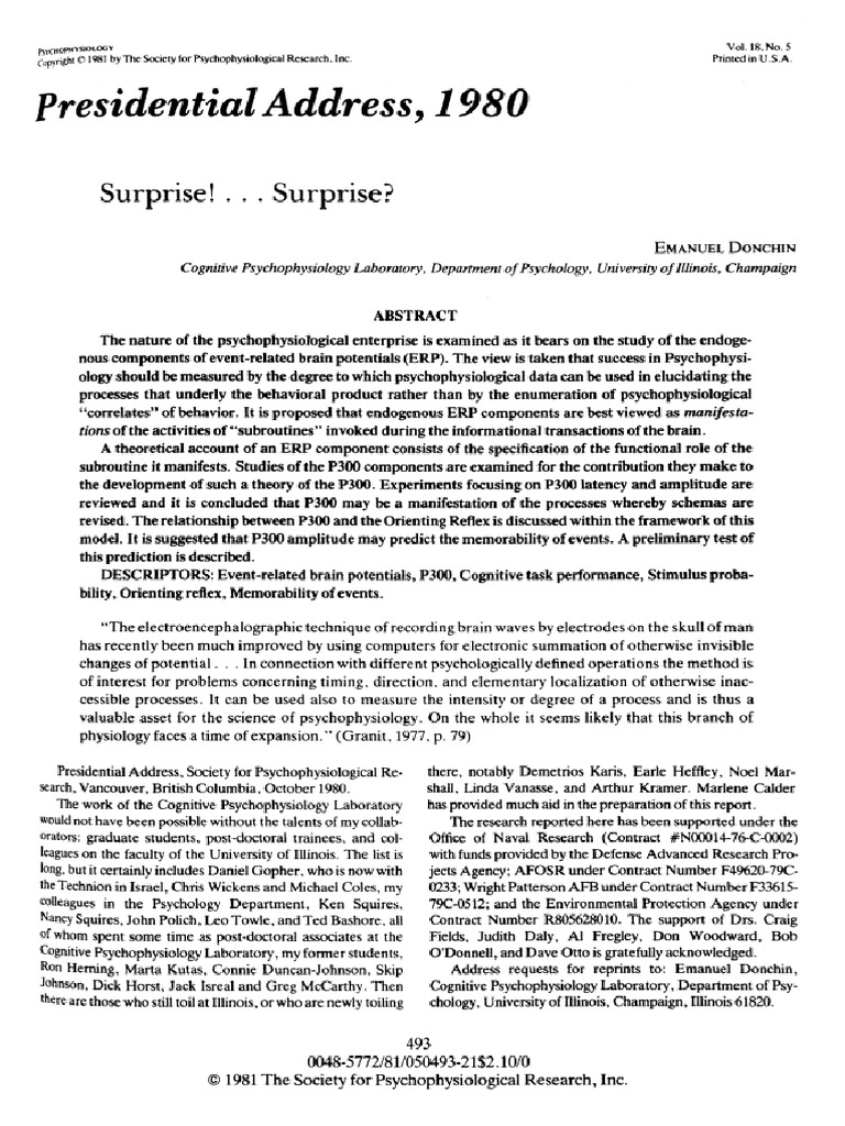 donchin 1981 | PDF