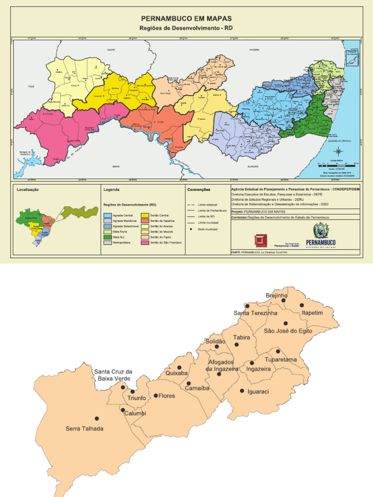 Mapa Das Micro Regiões Do Pernambuco | PDF