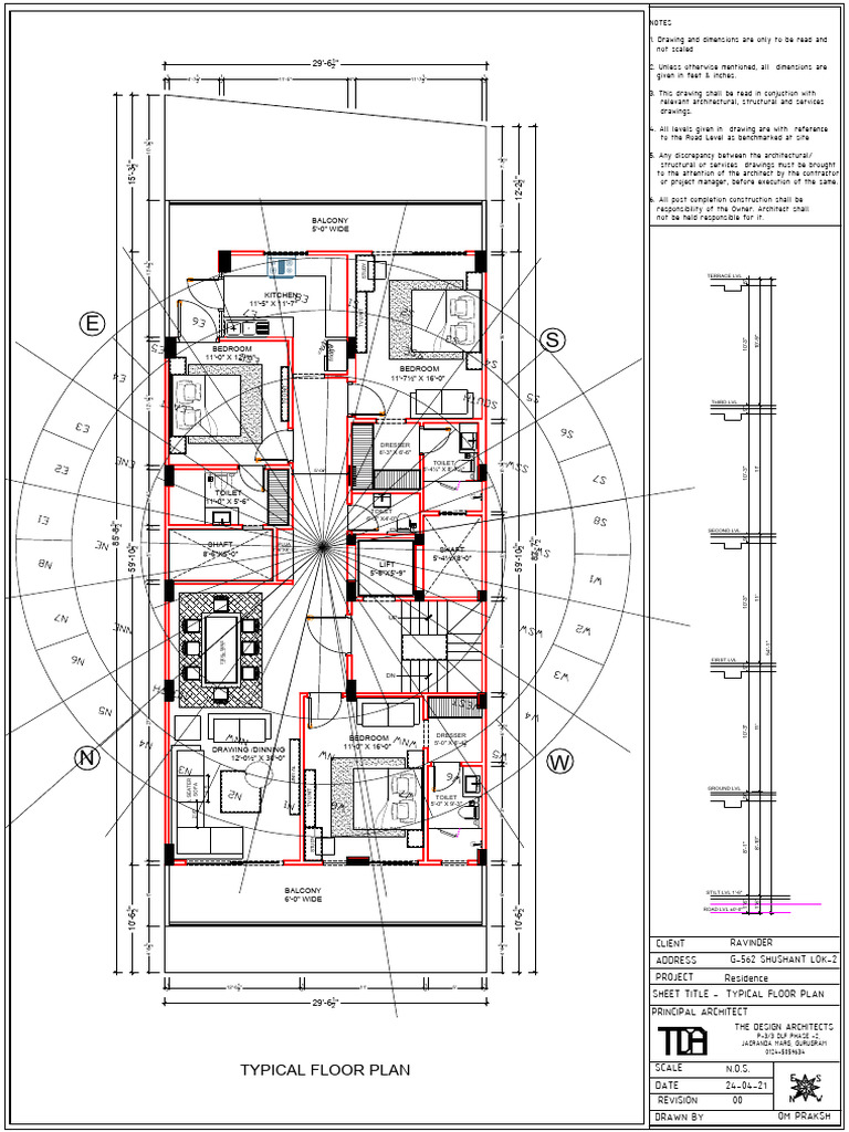 Typical Floor Plan for Residence | PDF