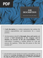 Job Description Acknowledgement | PDF