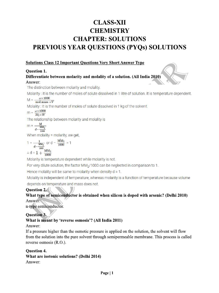 SOLUTIONS PYQ Solution PRINT BY ID | PDF