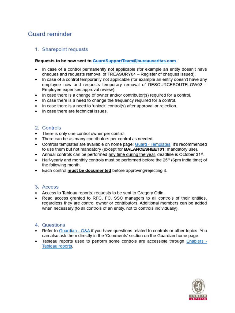 Guard reminder | PDF