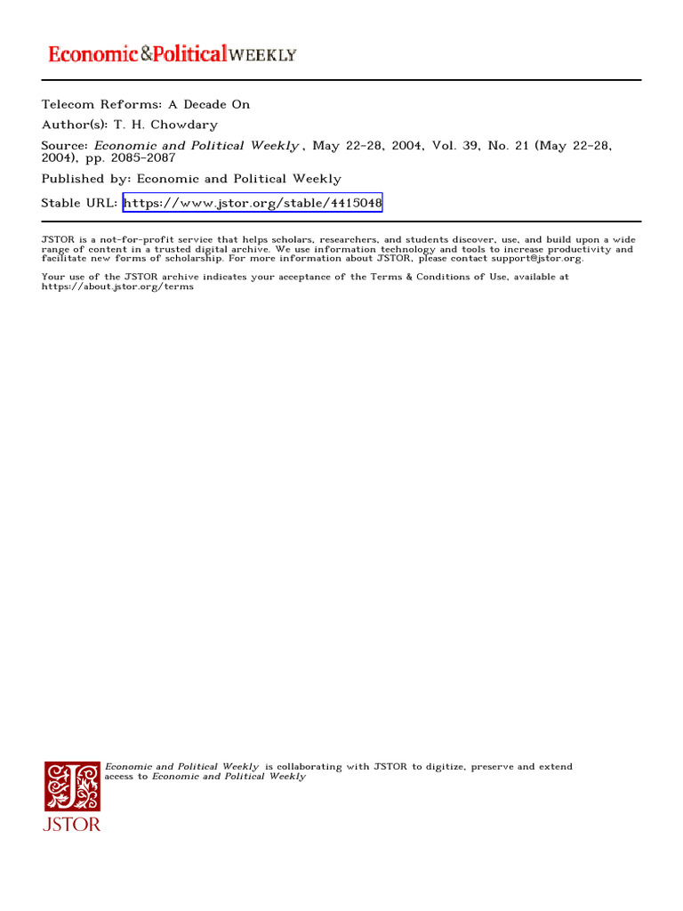 Telecom Reforms- A Decade On | PDF | Bharatiya Janata Party | Narendra Modi