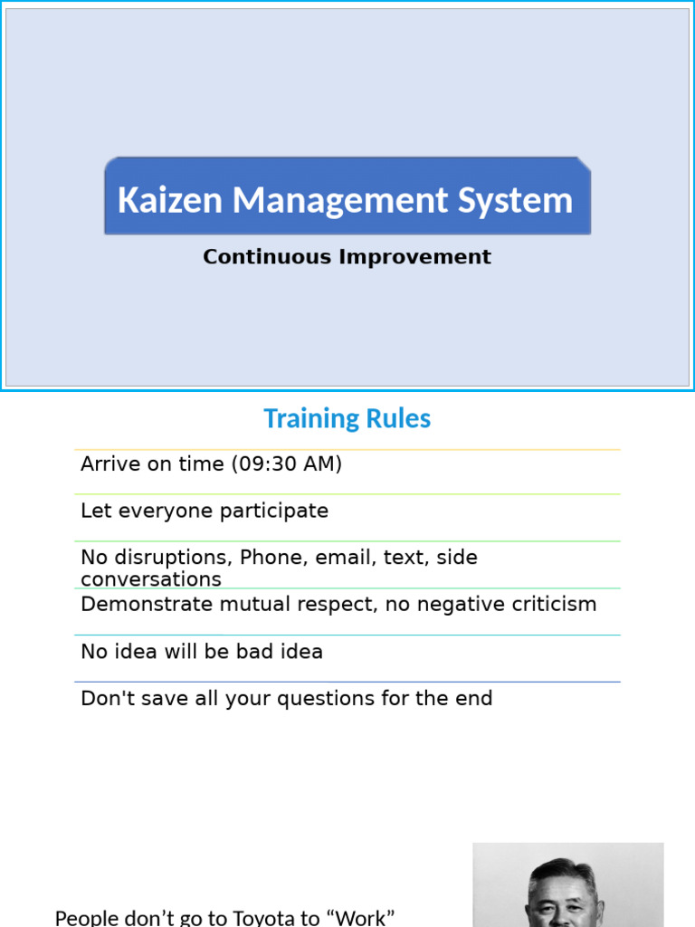 Kaizen Management System Overview | PDF | Production And Manufacturing