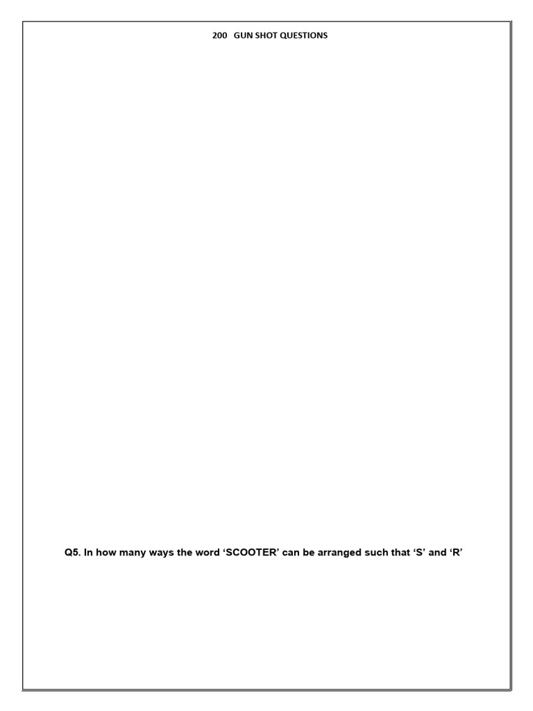 Quantative Aptitude - 200 Questions | PDF | Interest | Odds