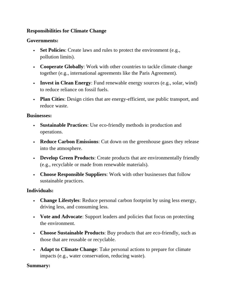 Climate Change | PDF