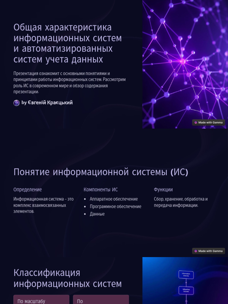 Obshaya Harakteristika Informacionnyh Sistem I Avtomatizirovannyh ...