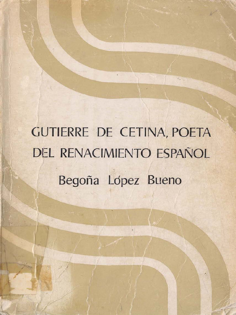 Gutierre de Cetina Poeta Del Renacimiento Espanol | PDF | Biografía ...