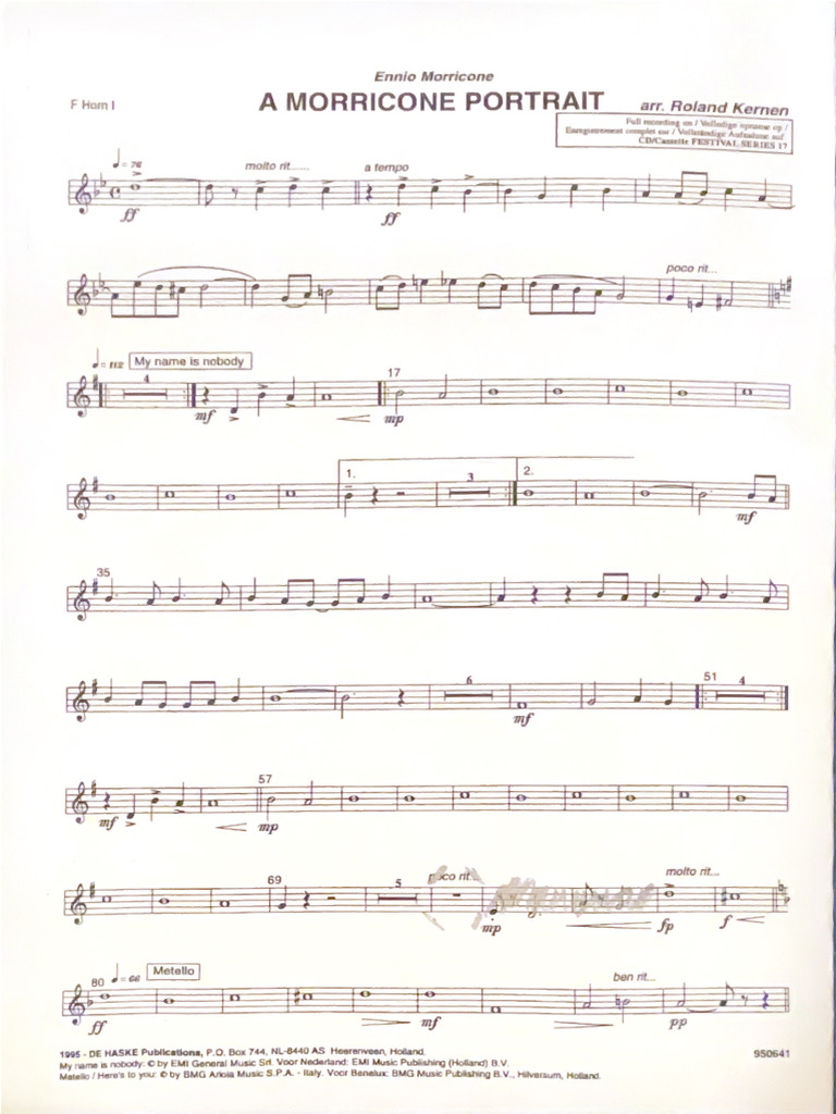 A Morricone Portrait | PDF