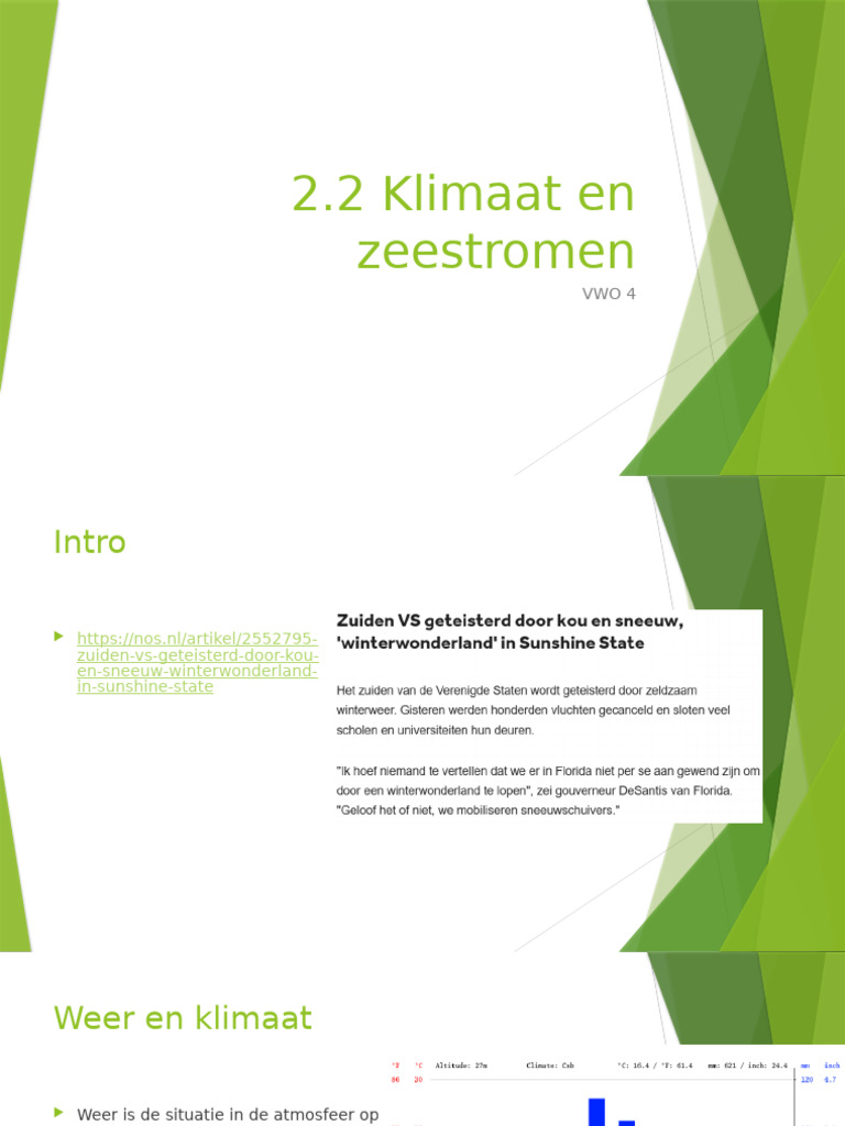 2.2 Deel 2 Klimaat en Zeestromen | PDF