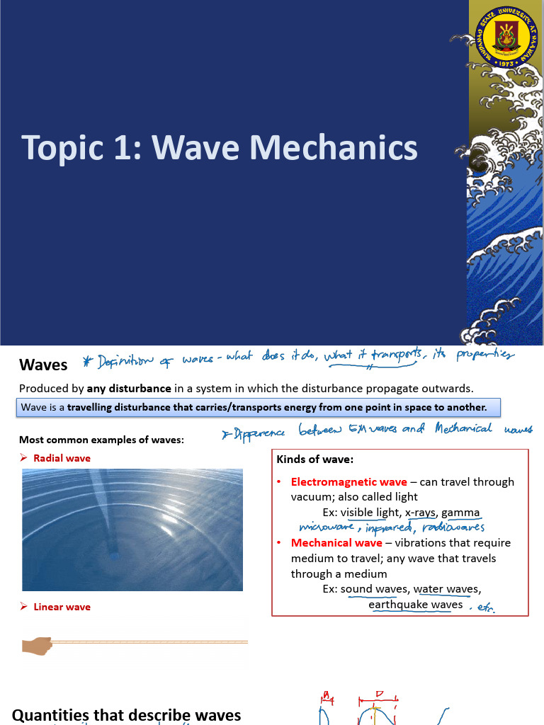 Understanding Wave Mechanics and Properties | PDF | Waves | Frequency