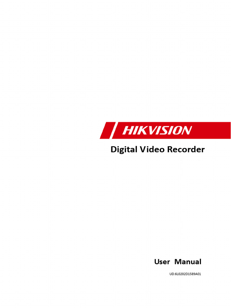 DS-7200/7300/8100 DVR User Manual | PDF | Video | Electromagnetic ...