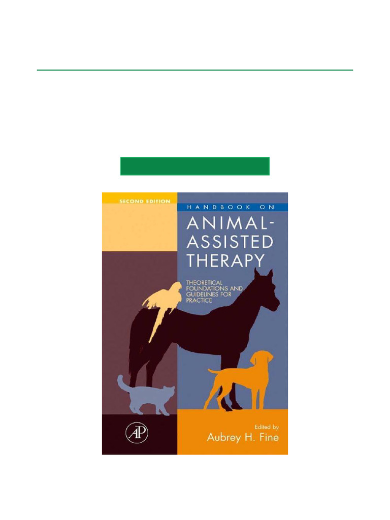 [Ebook PDF] Handbook on Animal Assisted Therapy Theoretical Foundations ...