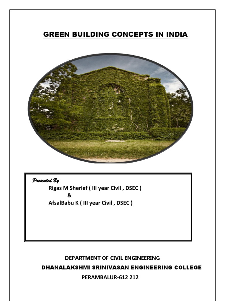 Green Building Concepts in India | PDF | Green Building | Efficient ...