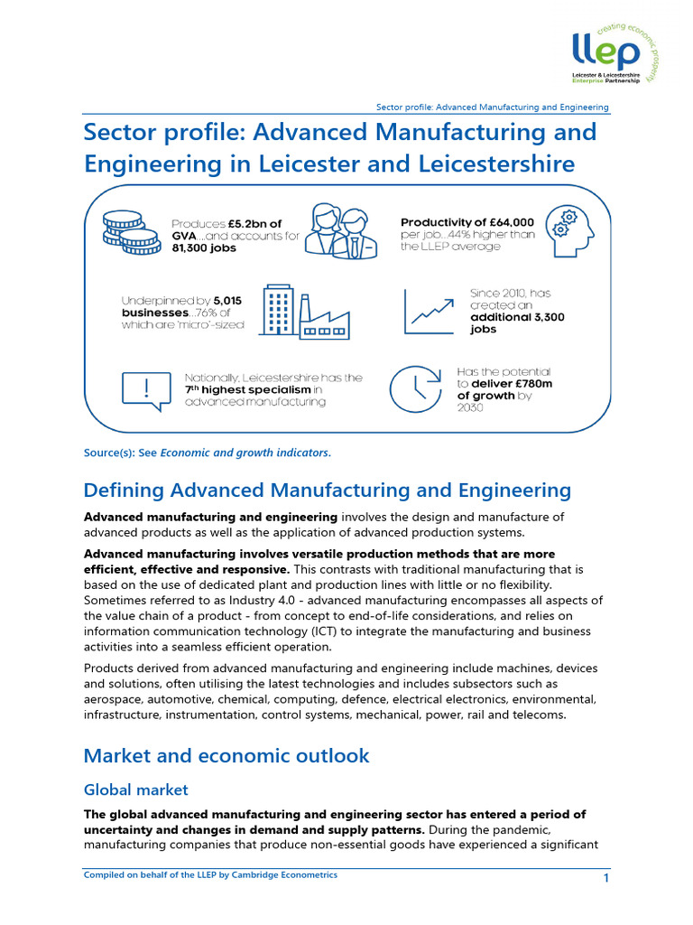 Advanced Manufacturing in Leicester | PDF | Engineering | Economies