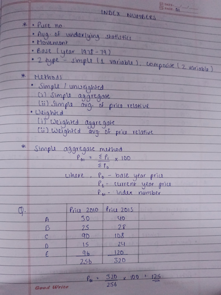 Statistics Notes | PDF