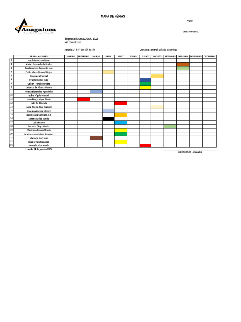 Mapa de Ferias de 2024 | PDF