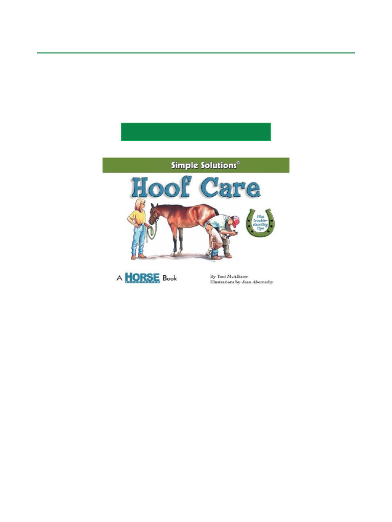 Discover Hoof Care Enhanced eBook Download | PDF