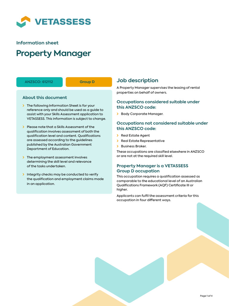 Property Manager Skills Assessment Guide | PDF | Leasehold Estate