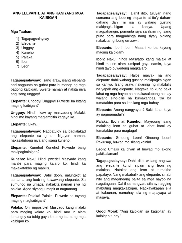 Puppet Show Script | PDF